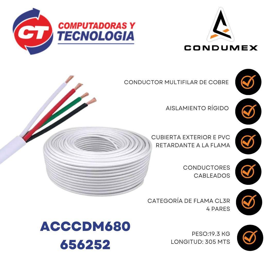 Cable de Alarma CONDUMEX 656252 Blanco