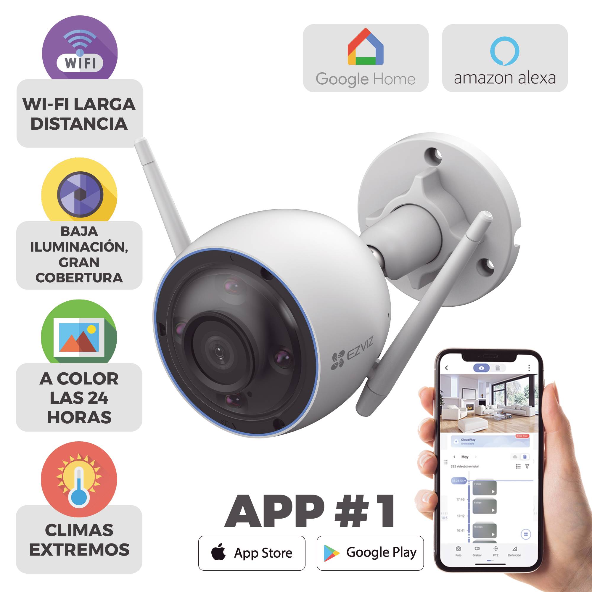 Cámara bala EZVIZ H3 2K H3 2K Exterior