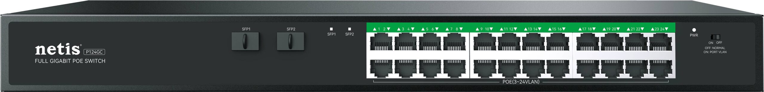 Switches NETIS P124GC 26 puertos